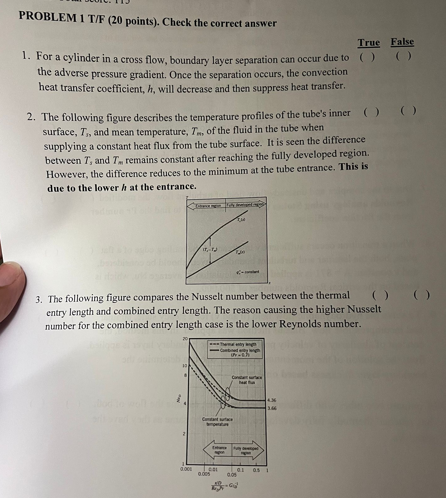Solved PROBLEM 1 ﻿T/F (20 ﻿points). ﻿Check the correct | Chegg.com