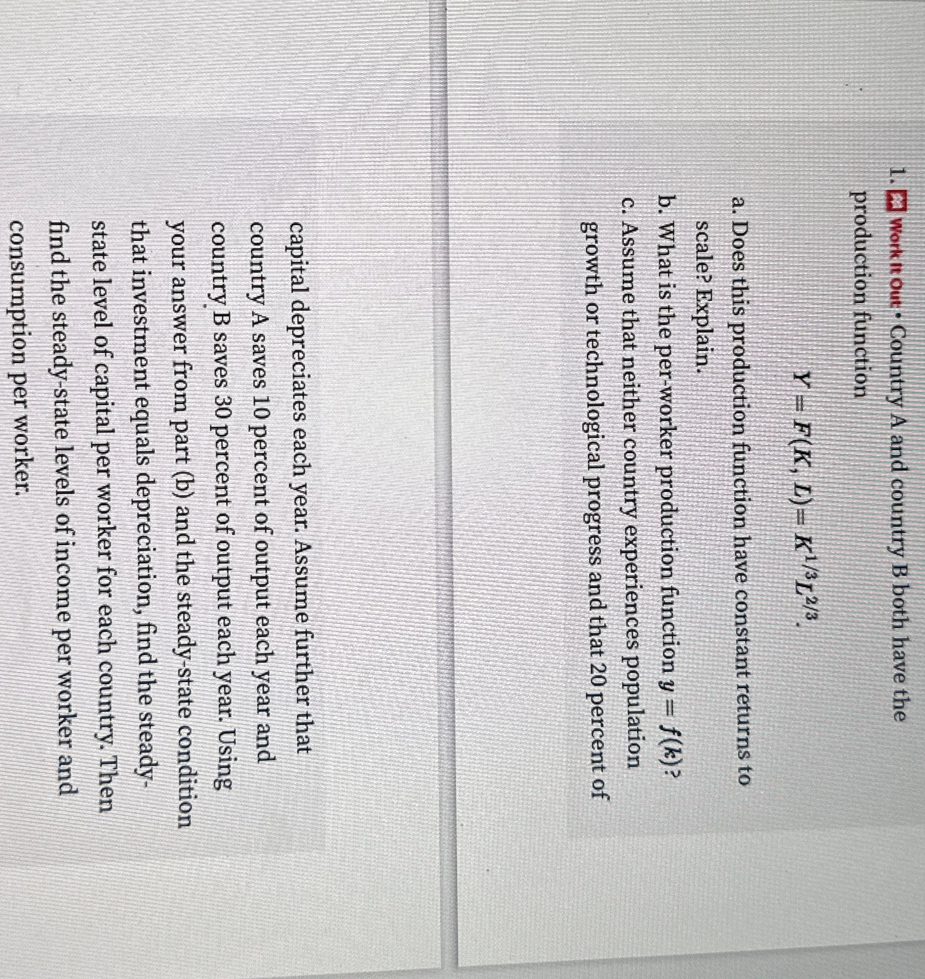 Solved 6 ﻿workit out - ﻿Country A and country B both have | Chegg.com