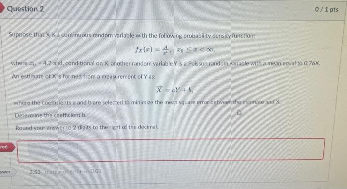 Solved Suppose that X is a continuous random variable with | Chegg.com