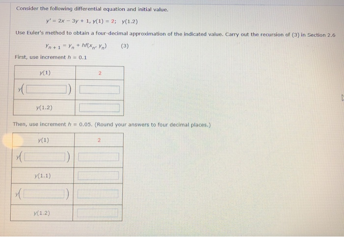 Solved Consider the following differential equation and | Chegg.com