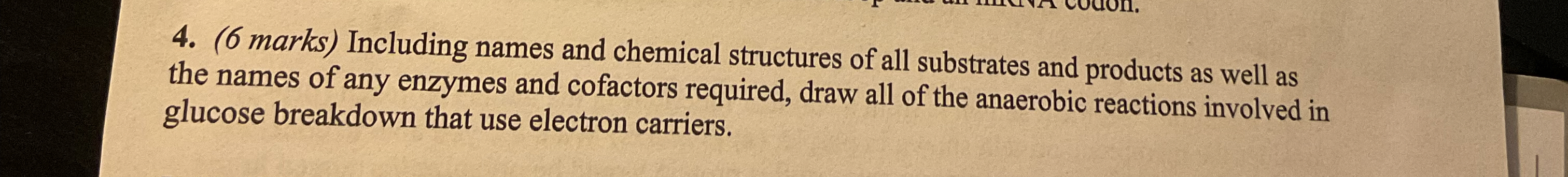 Solved (6 ﻿marks) ﻿Including names and chemical structures | Chegg.com
