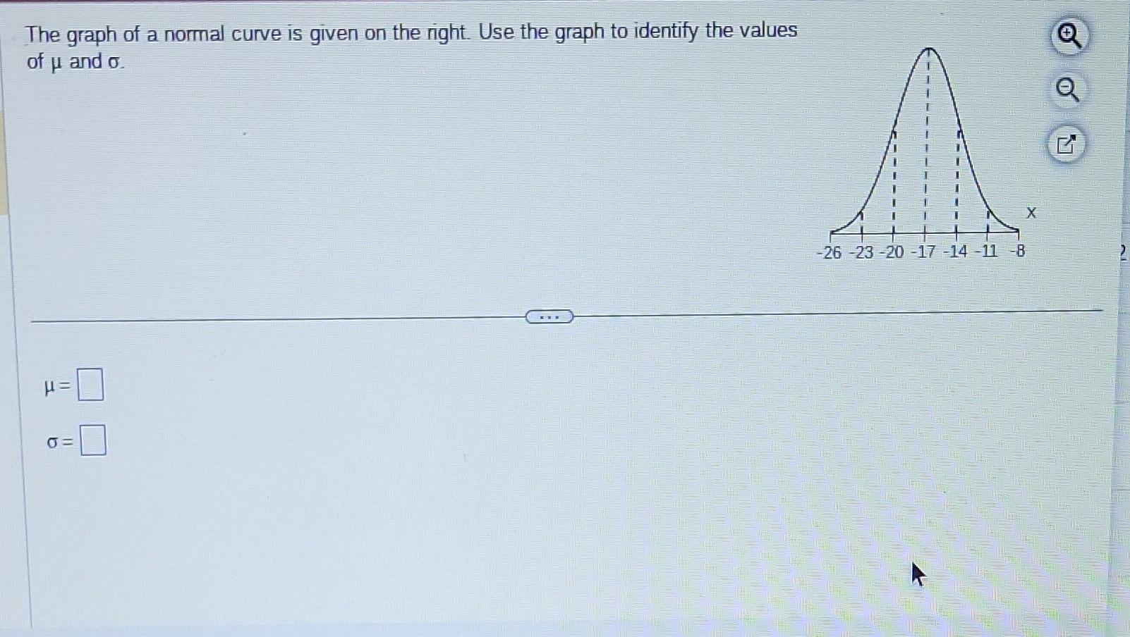 Solved The graph of a normal curve is given on the right. | Chegg.com