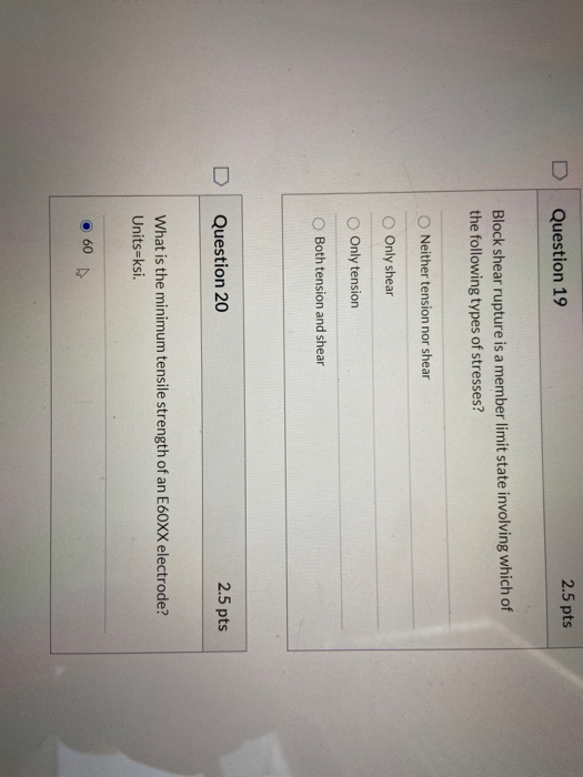 Solved 5 NUT What is the ASD available critical stress for | Chegg.com
