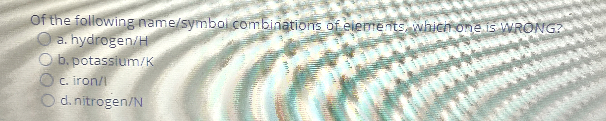 Solved Of the following name/symbol combinations of | Chegg.com