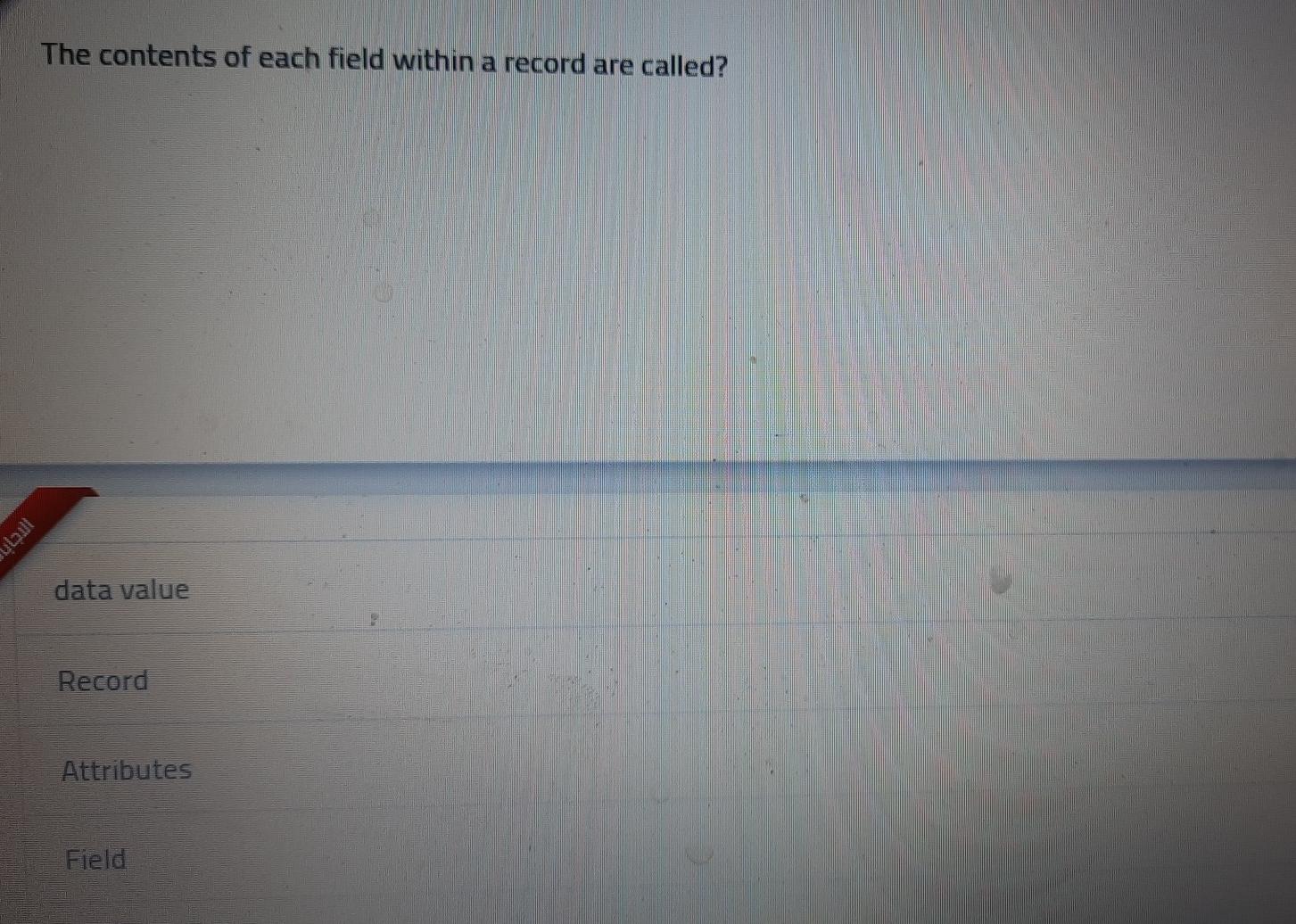 Solved The contents of each field within a record are | Chegg.com