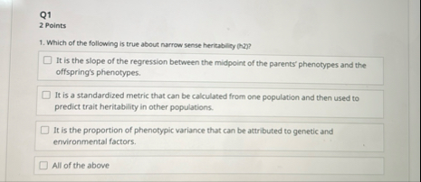 Solved Q12 ﻿PointsWhich of the following is true about | Chegg.com