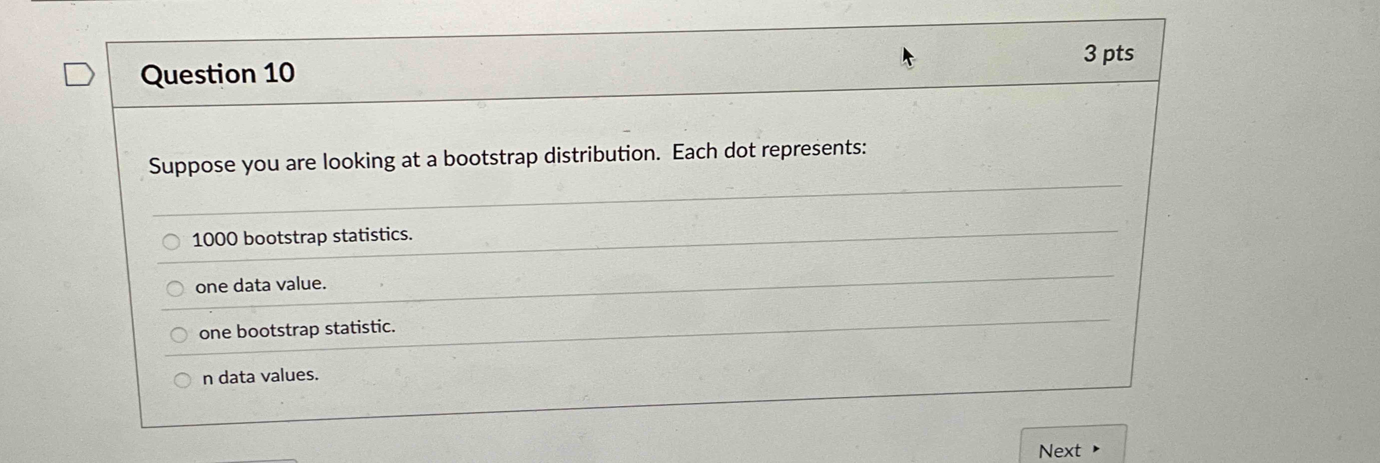 Solved Question 10Suppose you are looking at a bootstrap | Chegg.com
