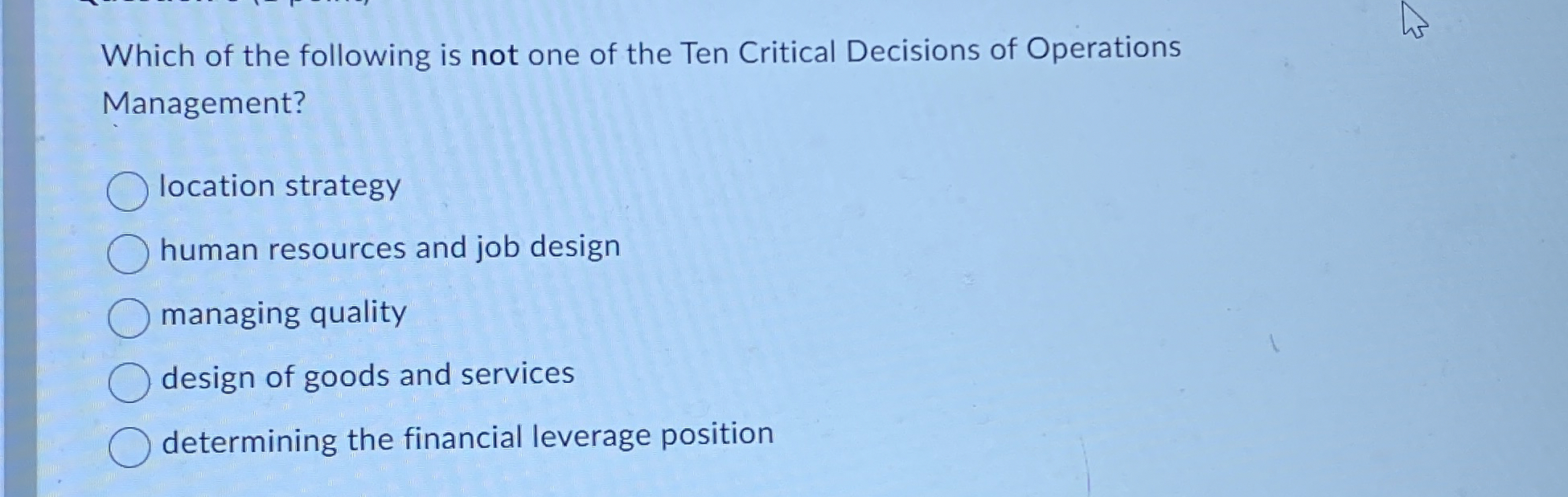 Solved Which of the following is not one of the Ten Critical | Chegg.com