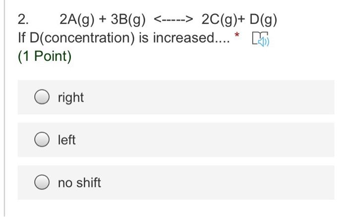 Solved 2. 2A(g) + 3B(g) 2C(g)+ D(g) If | Chegg.com