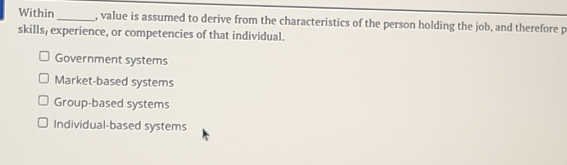 Solved Within q, ﻿value is assumed to derive from the | Chegg.com