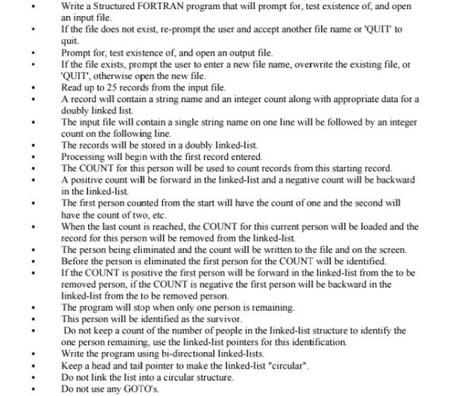 linked list using fortran this is a linked | Chegg.com linked list using fortran this is a linked | Chegg.com