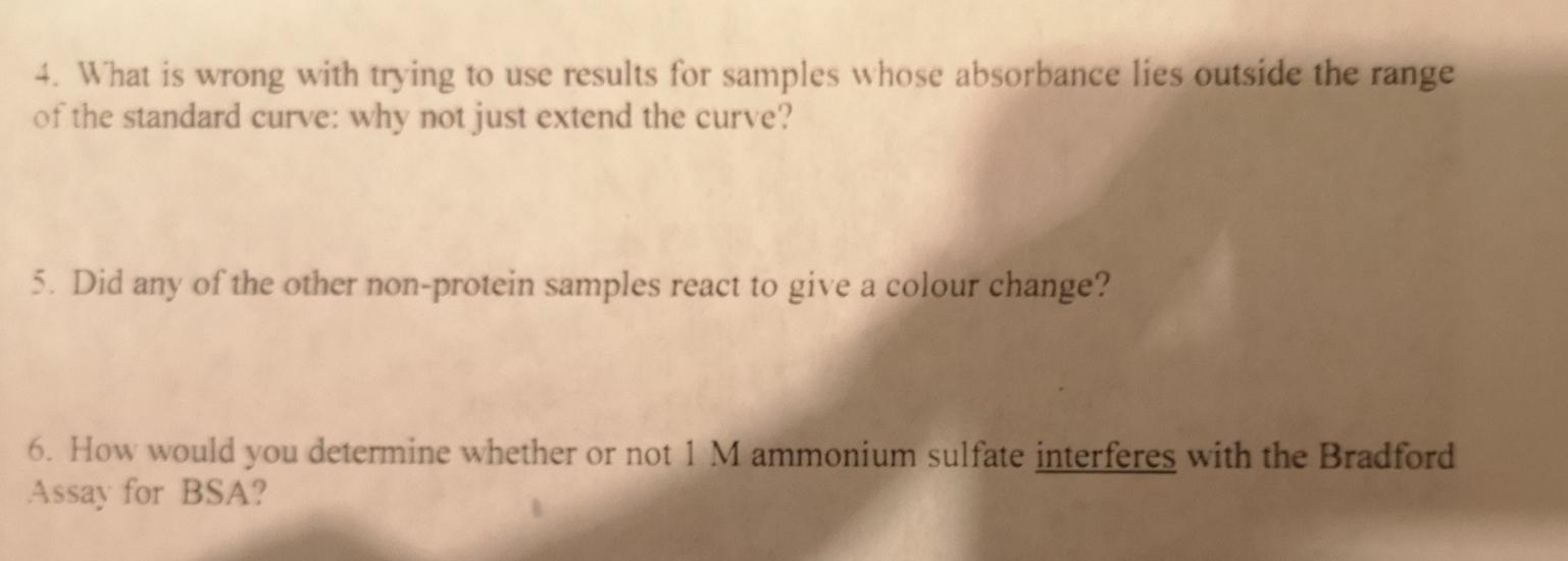 Solved 4. What is wrong with trying to use results for | Chegg.com