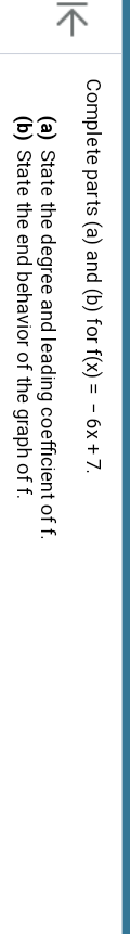 Solved Complete Parts A And B For F X −6x 7 A State