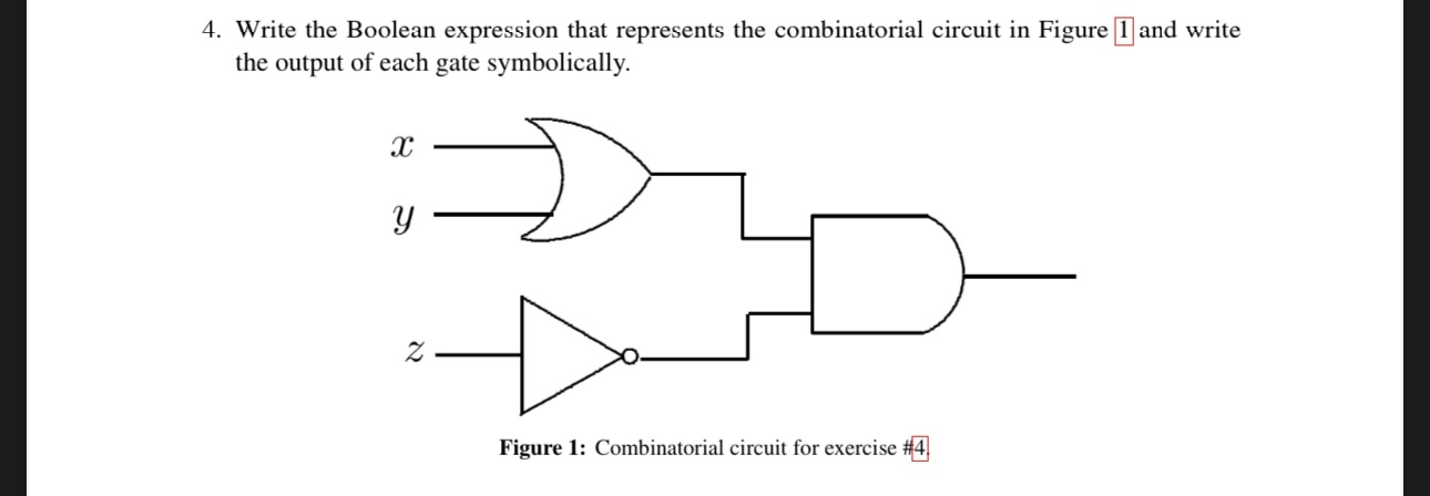 Write the Boolean expression that represents the | Chegg.com