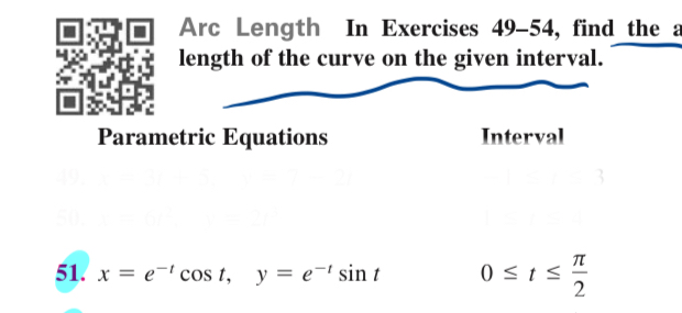 Solved Arc Length In Exercises 49-54, ﻿find the length of | Chegg.com