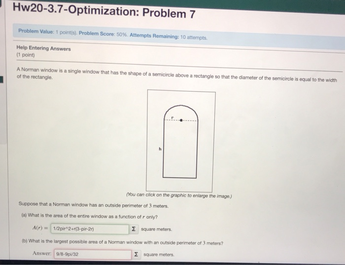 Solved Hw20-3.7-Optimization: Problem 7 Problem Value: 1 | Chegg.com
