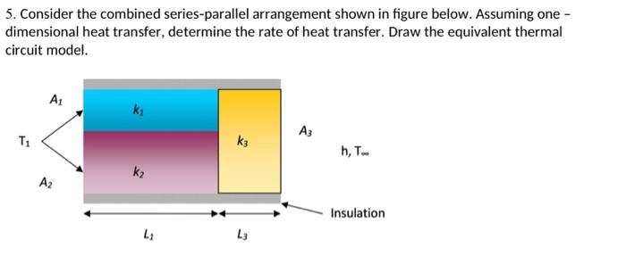 Solved 5. Consider the combined series-parallel arrangement | Chegg.com