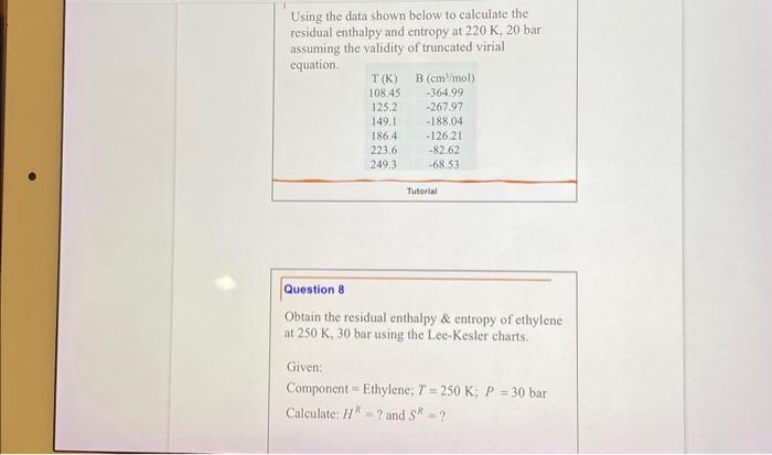 Solved Using the data shown below to calculate the residual | Chegg.com
