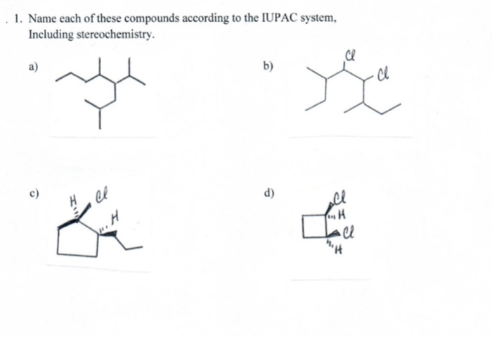 Solved 1. Write line-bond structures for both compounds with | Chegg.com