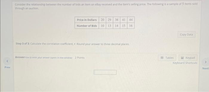 Solved Consider the relationship between the number of bids | Chegg.com