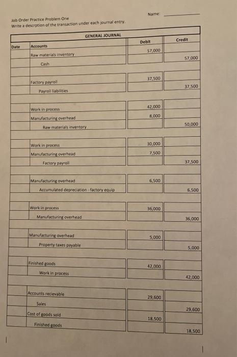 Solved sab Order Practice Froblem Ore Name: Write a | Chegg.com