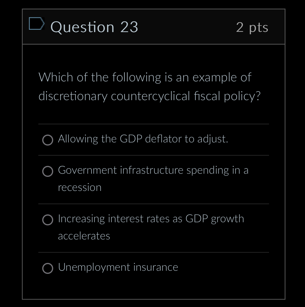 Solved Question 232 ﻿ptsWhich of the following is an example | Chegg.com