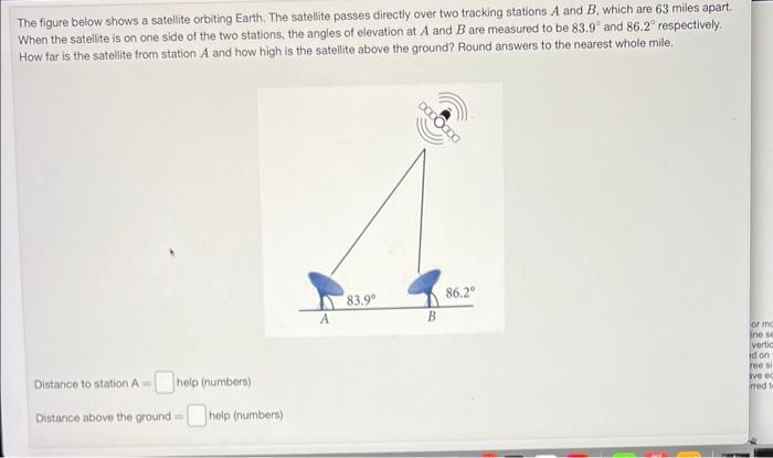 Solved The figure below shows a satellite orbiting Earth. | Chegg.com