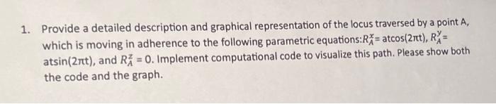 Solved 1. Provide a detailed description and graphical | Chegg.com
