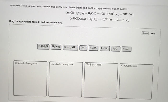 Solved Identity the Bronsted-Lowry acid, the Bronsted-Lowry | Chegg.com