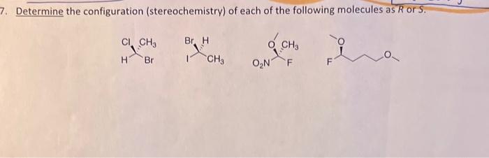 Solved determine the configuration stereochemistry of each | Chegg.com