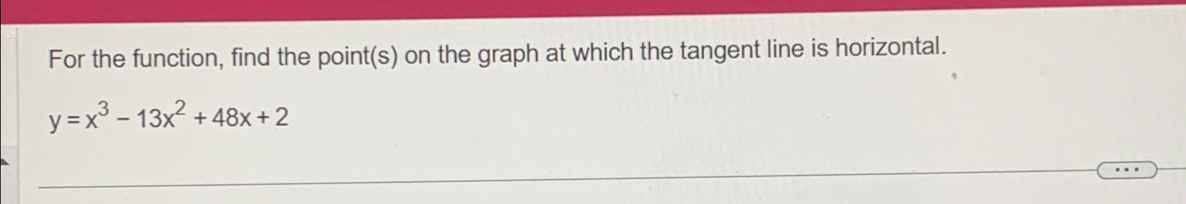 Solved For the function, find the point(s) ﻿on the graph at | Chegg.com