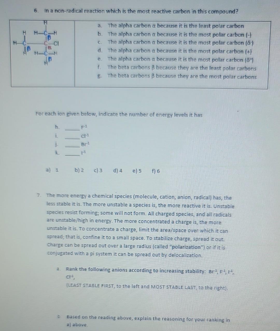 Solved 1. Give the UPPAC name of this structure: 2. Which of | Chegg.com