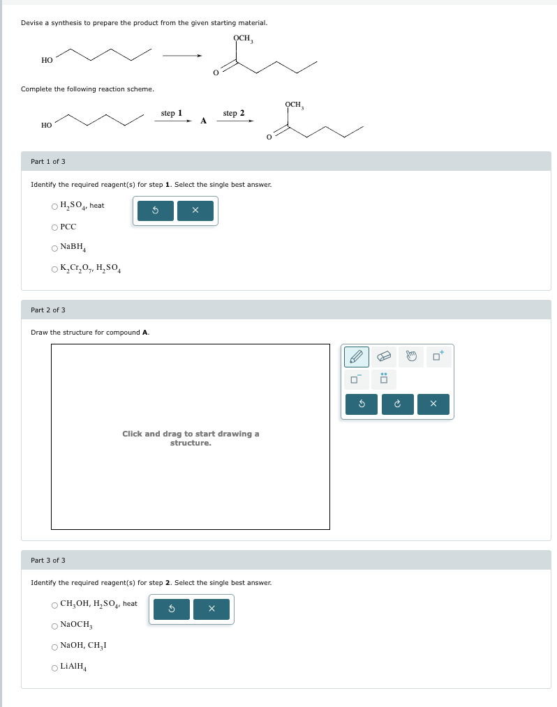 Solved Devise a synthesis to ﻿prepare the product from the | Chegg.com