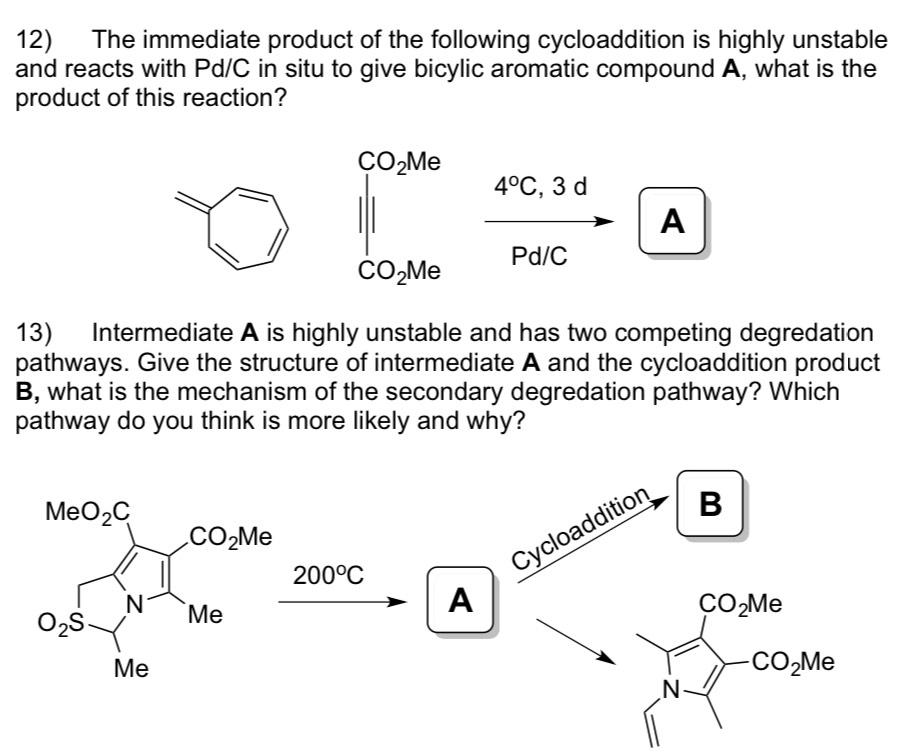 Solved The immediate product of the following cycloaddition | Chegg.com