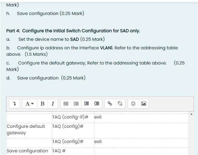 Packet Tracer - Configure Initial Router Settings | Chegg.com