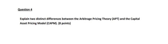 Solved Explain two distinct differences between the | Chegg.com