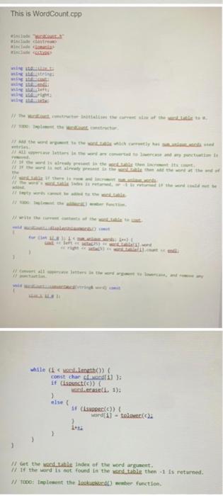 Solved 1- The WorldCount class is defined in WorldCount.h. | Chegg.com