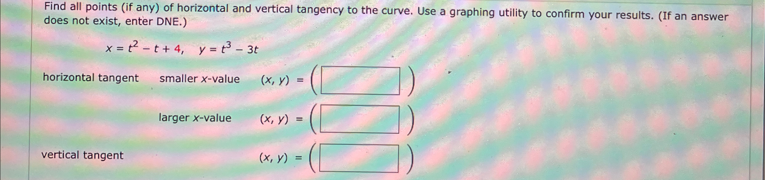Solved Find all points (if any) ﻿of horizontal and vertical | Chegg.com