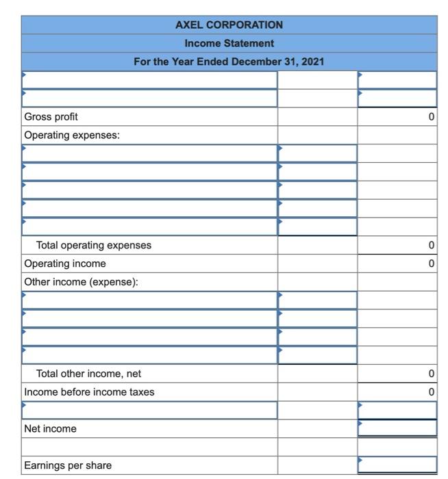 Solved The following incorrect income statement was prepared | Chegg.com