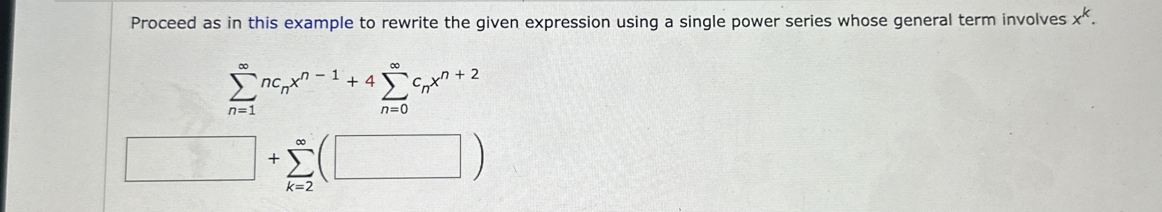 Solved Proceed as in this example to rewrite the given | Chegg.com
