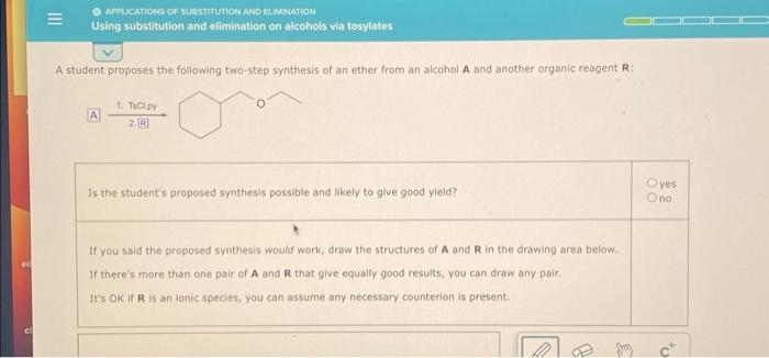 Solved A student proposes the following two-step synthesis | Chegg.com