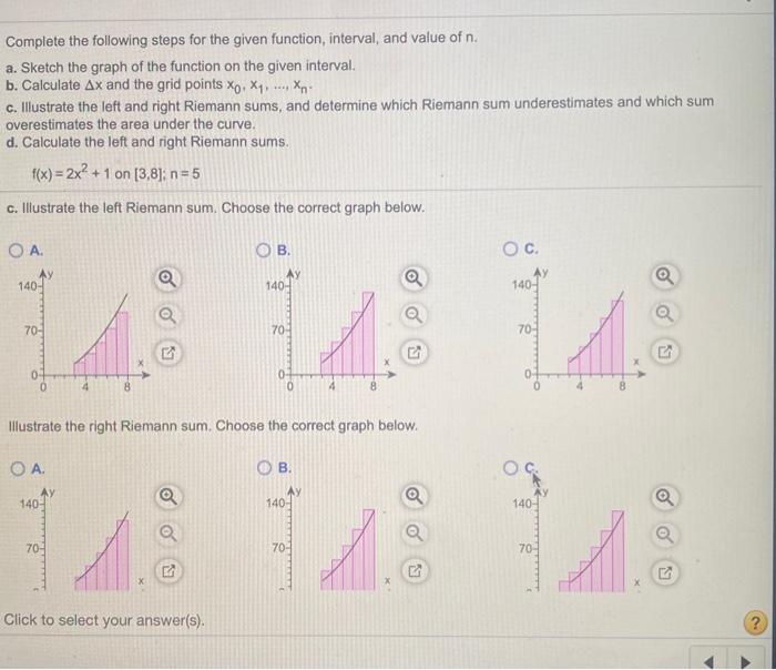 Solved Complete the following steps for the given function, | Chegg.com