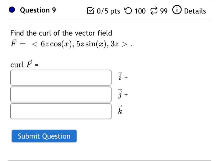 Solved Find the curl of the vector field | Chegg.com