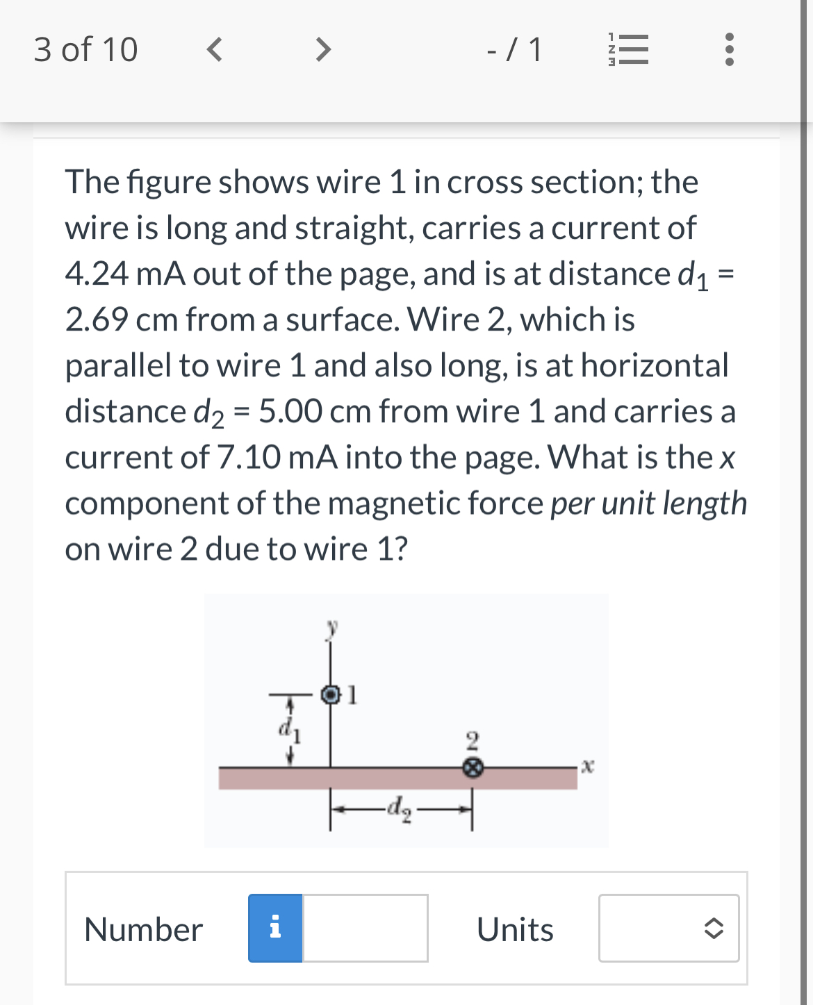Solved The figure shows wire 1 ﻿in cross section; thewire is | Chegg.com