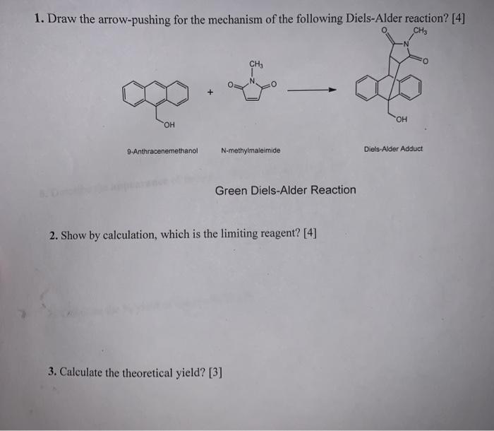 Solved 1. Draw the arrow-pushing for the mechanism of the | Chegg.com