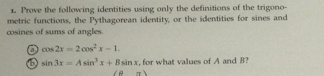 Solved Prove the following identities using only the | Chegg.com