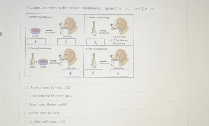 Solved This question refers to the classical conditioning | Chegg.com