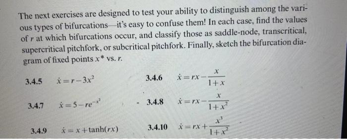 Solved The next exercises are designed to test your ability | Chegg.com