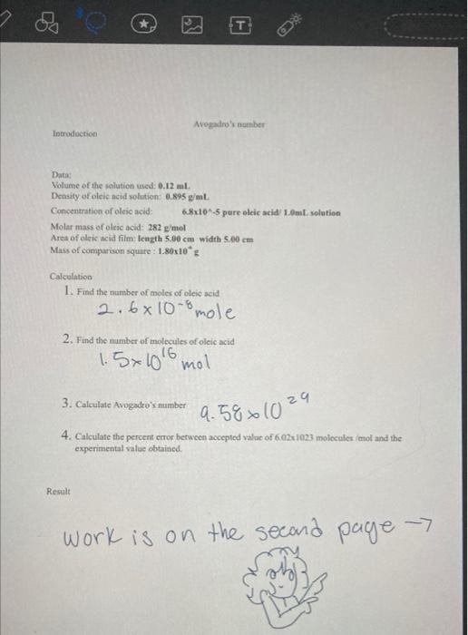 Solved 4. Calculate the percent error between the accepted | Chegg.com
