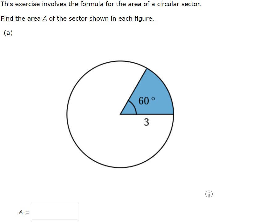 Solved This exercise involves the formula for the area of a | Chegg.com